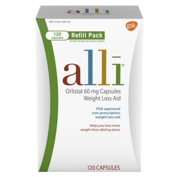 alli® Orlistat 60 mg Refill Pack, 170 Capsules