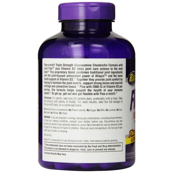 Nature's Bounty Flex-A-Min Triple Strength, 180-Count Box