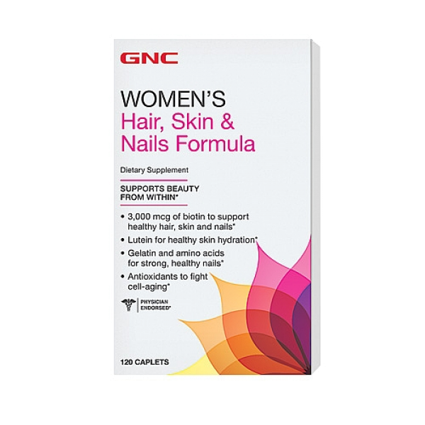 GNC Hair, Skin & Nails Formula 120 Caplets
