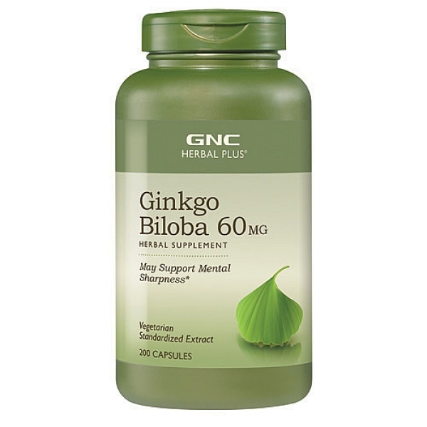 GNC Ginkgo Biloba 银杏精华片 增强记忆力 延缓脑部老化 60mg 200粒