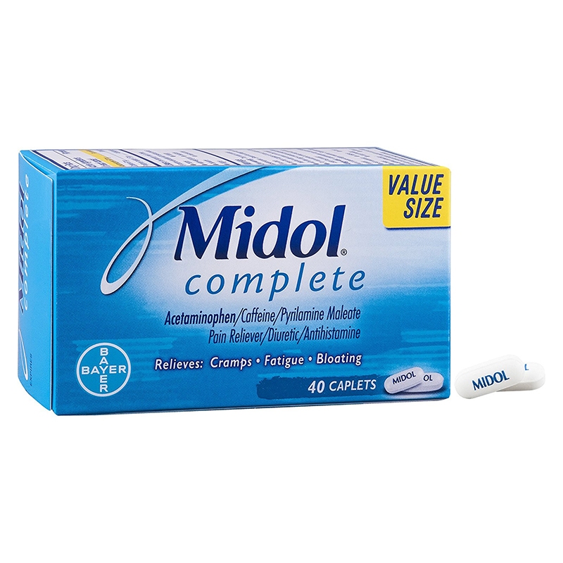 Bayer拜耳Midol痛经药女性缓解月经疼痛止头疼止姨妈痛进口40片