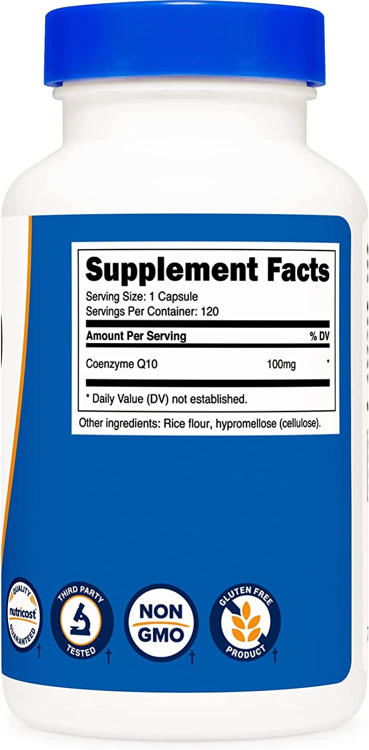 Nutricost 辅酶Q10胶囊片高含量100mg 120粒