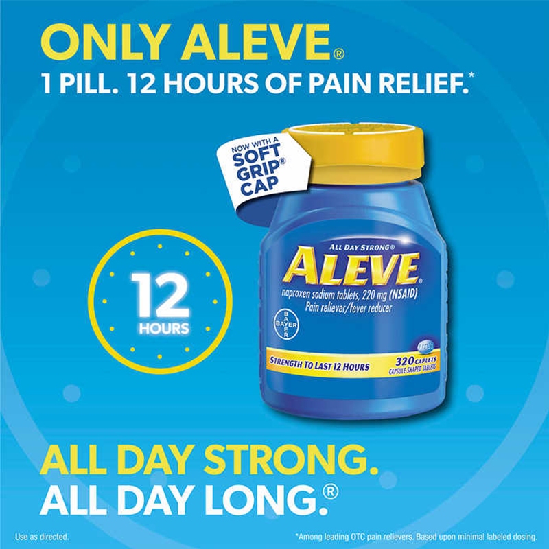 拜耳Bayer Aleve缓解疼痛220mg 320粒持续12小时