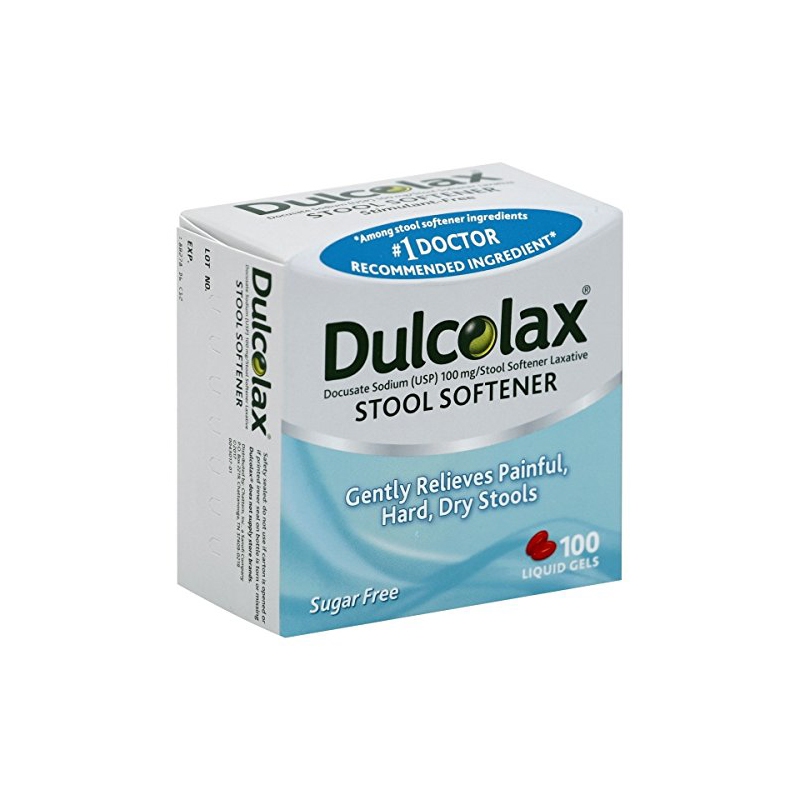 DulcoEase大便软化剂液体凝胶 100粒 缓解便秘