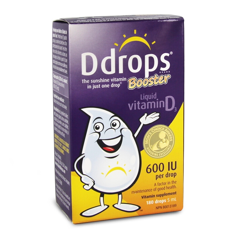 Ddrops 儿童成人维生素D3滴剂 600IU 100滴