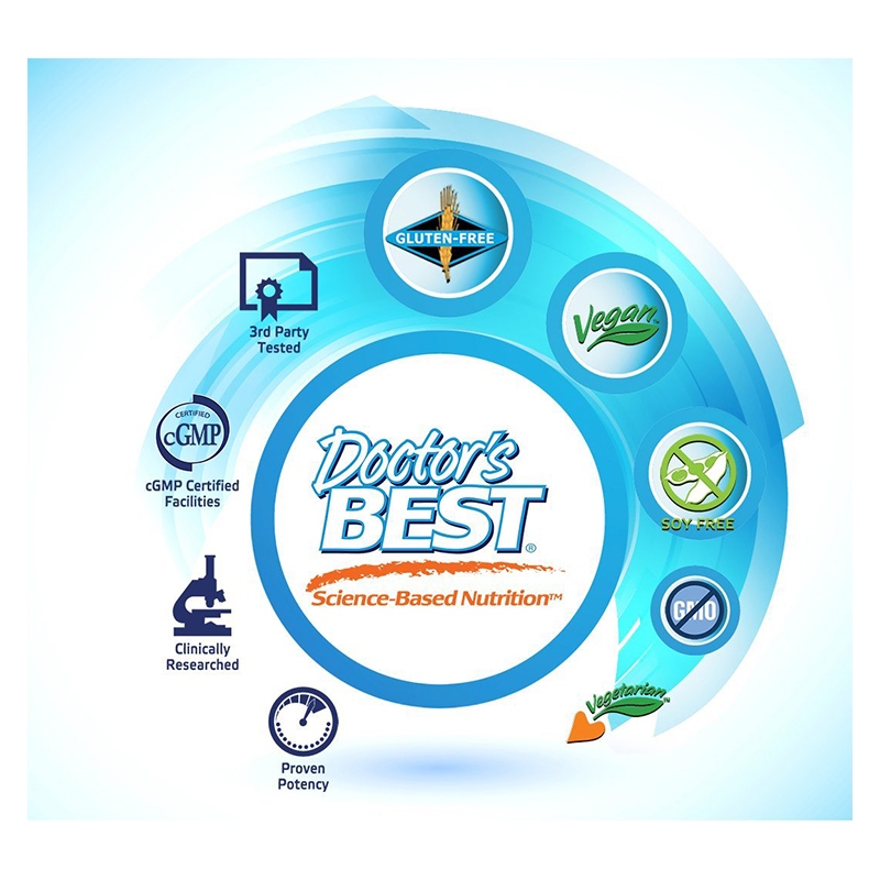 Doctor's Best叶黄素胶囊120粒护眼保护视力眼睛保健品 10mg