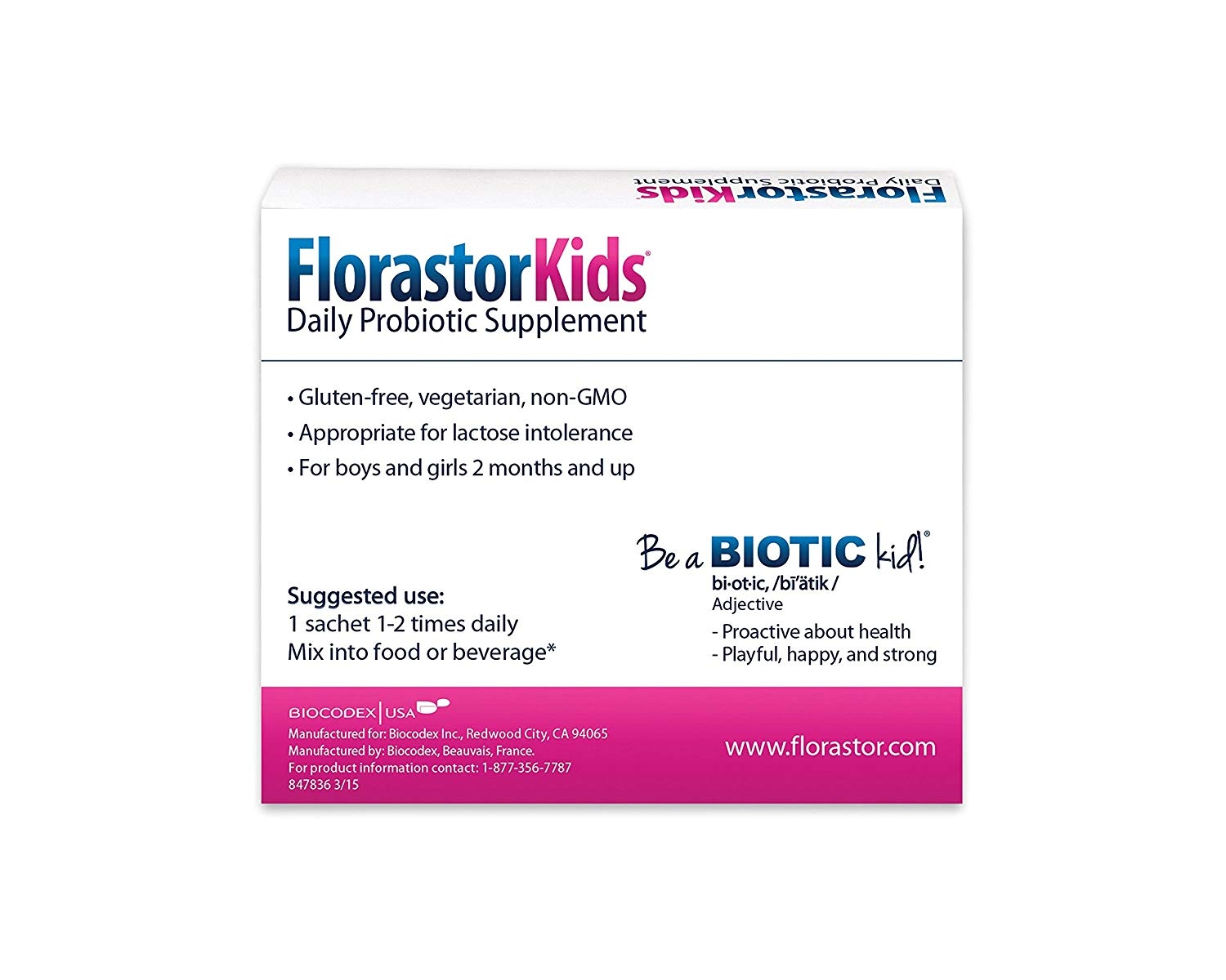 Florastor Kids 250mg 布拉氏酵母儿童益生菌40包 腹泻便秘
