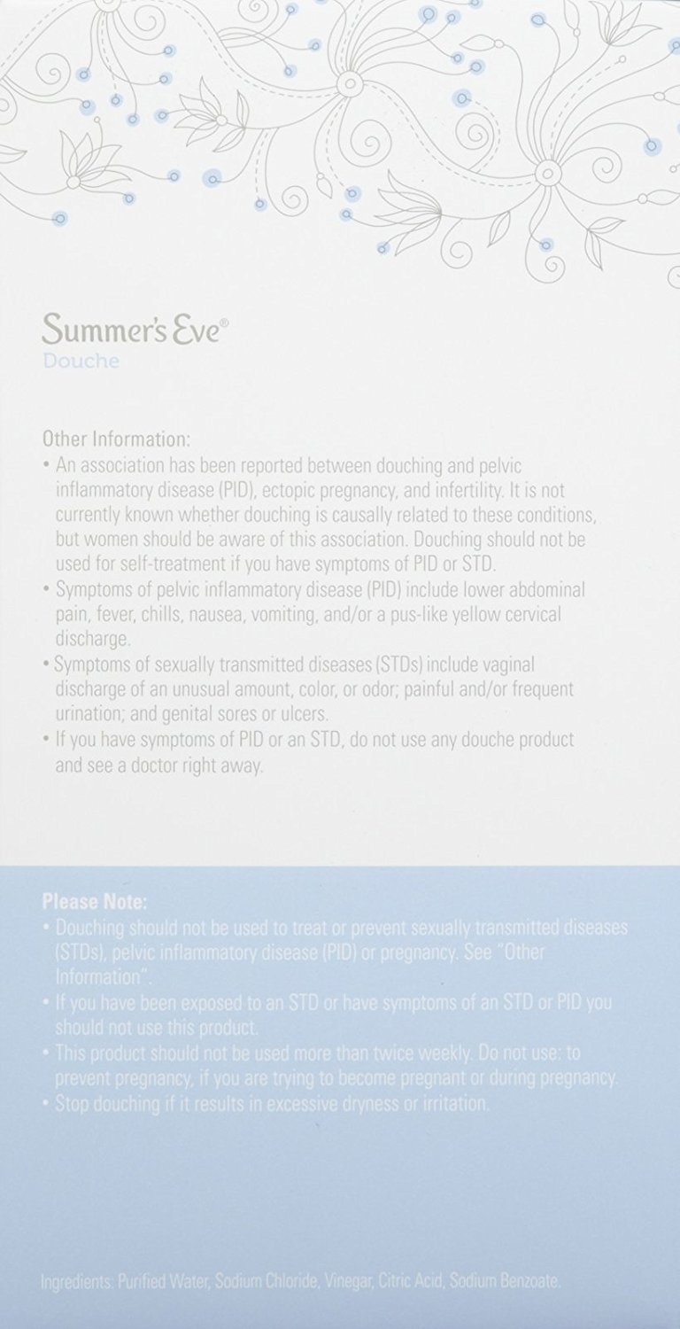 Summers Eve夏依醋水133ml *4支阴道冲洗器一次性女性私处护理液