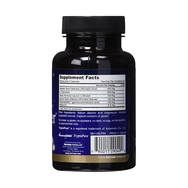 Jarrow FORMULAS 杰诺 Sleep Optimizer 睡眠优化胶囊 60粒