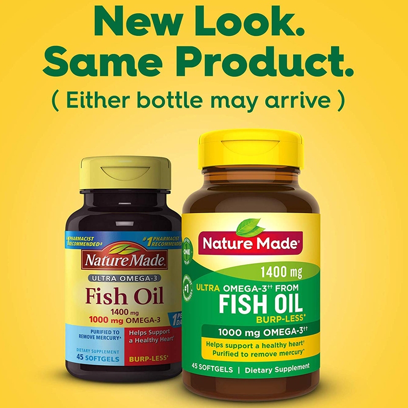 Nature Made 特效深海鱼油1400mg Omega-3 1000mg 45粒