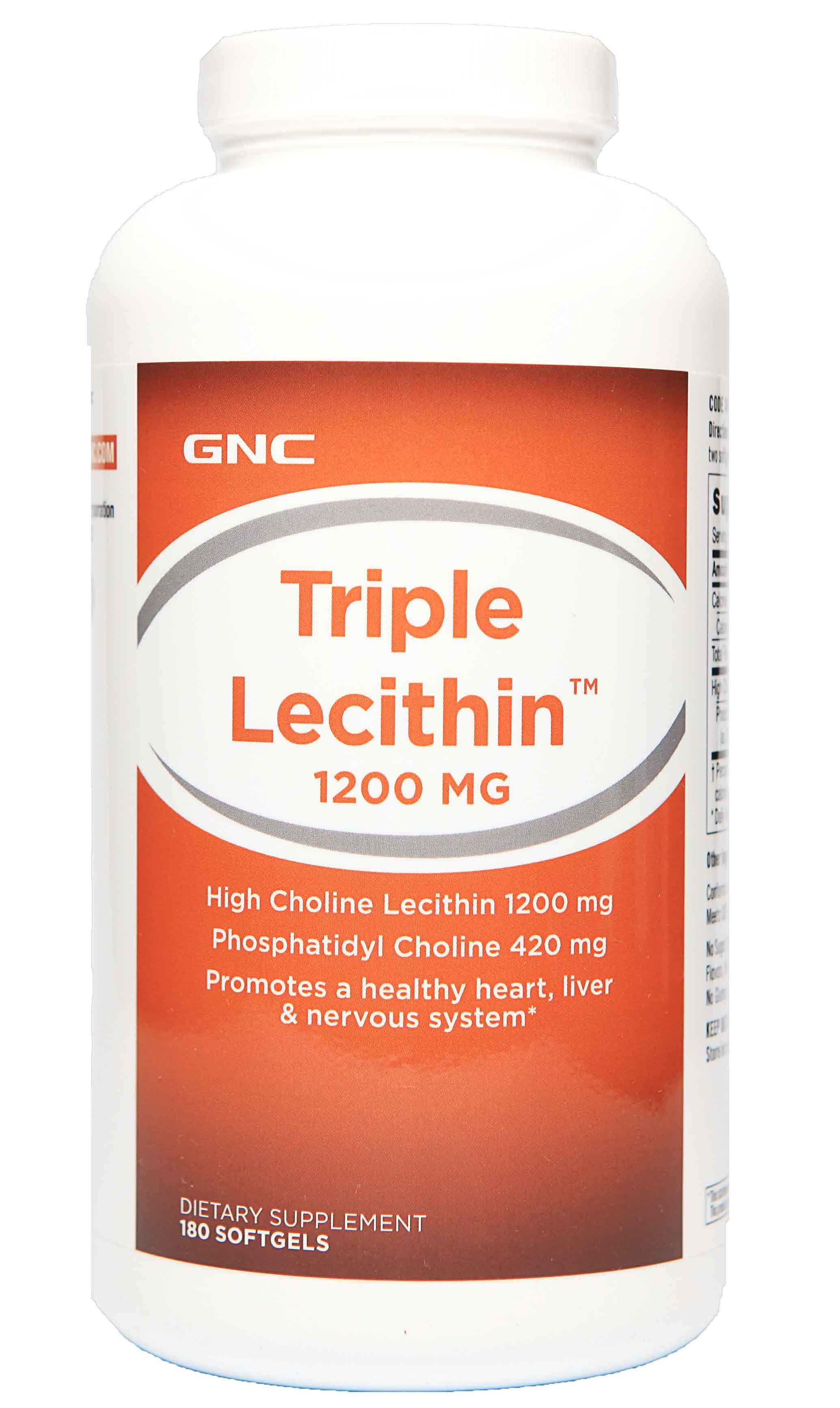 美国直销 GNC 三重软磷脂 Triple Lecithin™ 1200 mg