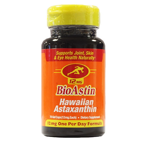 美国原装Cyanotech 虾青素12mg 75粒雨生红球藻