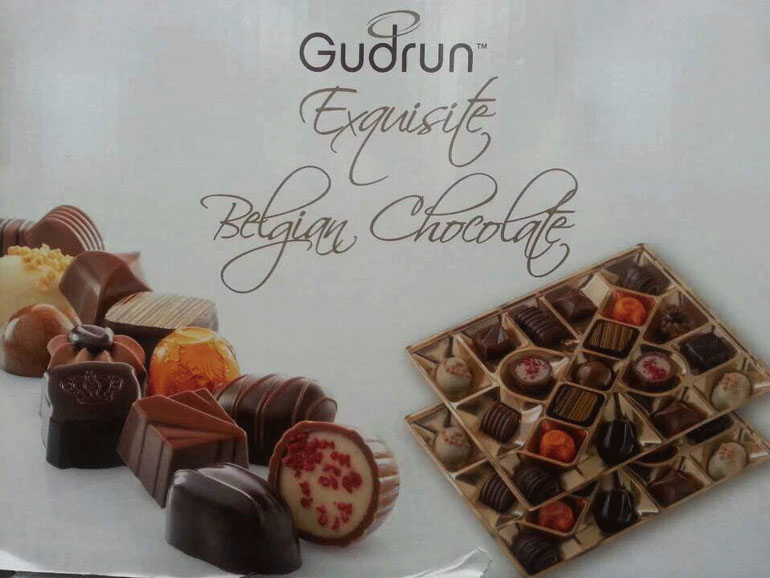 比利时 Gudrun 巧克力礼盒 520克（礼盒颜色随机）